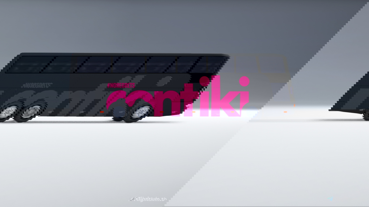 Contiki - Tourist Bus livery のために Microsoft Flight Simulator | MSFS