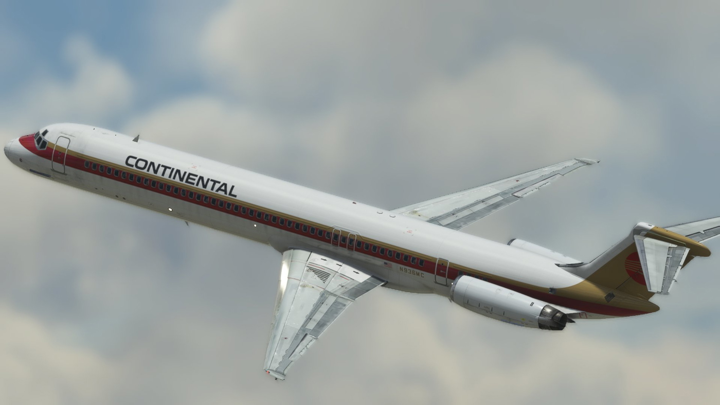 Continental MD-81 N936MC Maddog X for Microsoft Flight Simulator | MSFS