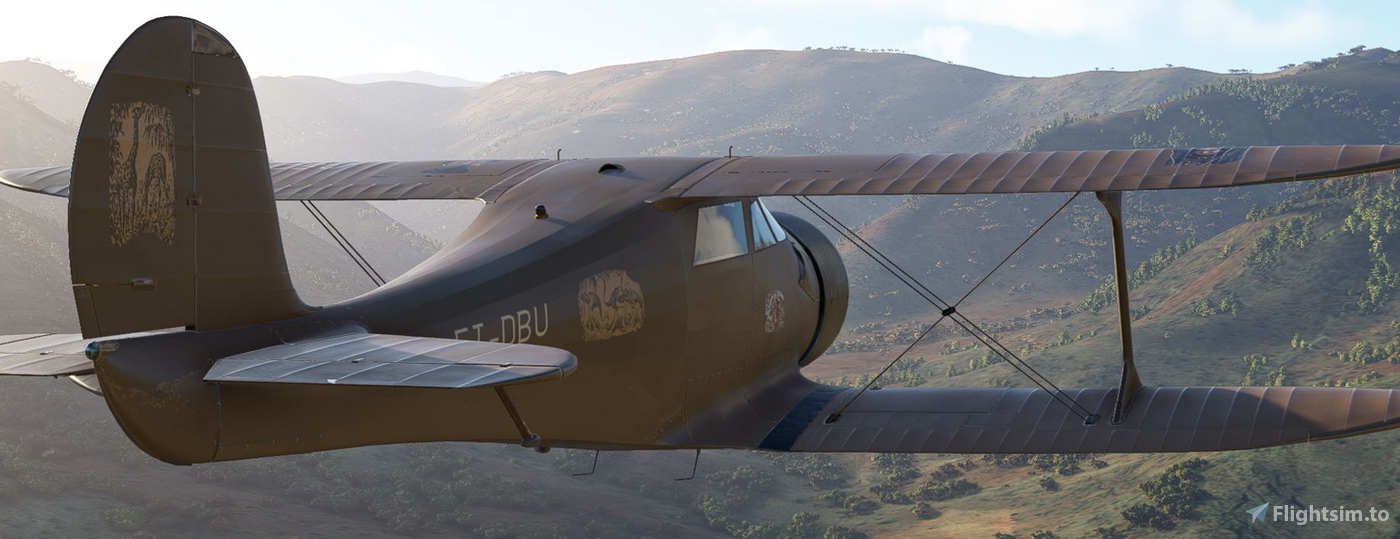 D17 Staggerwing ET-DBU Mago for Microsoft Flight Simulator | MSFS