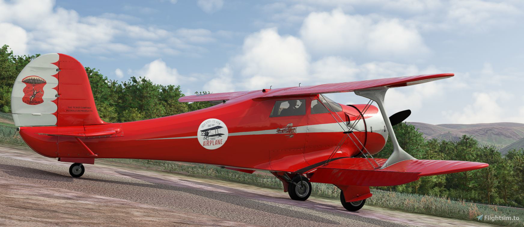 D17 Staggerwing "Red Flying Tour" for Microsoft Flight Simulator | MSFS