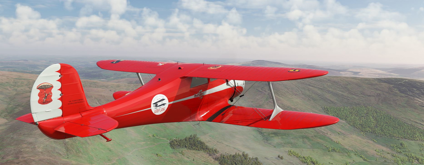 D17 Staggerwing "Red Flying Tour" for Microsoft Flight Simulator | MSFS