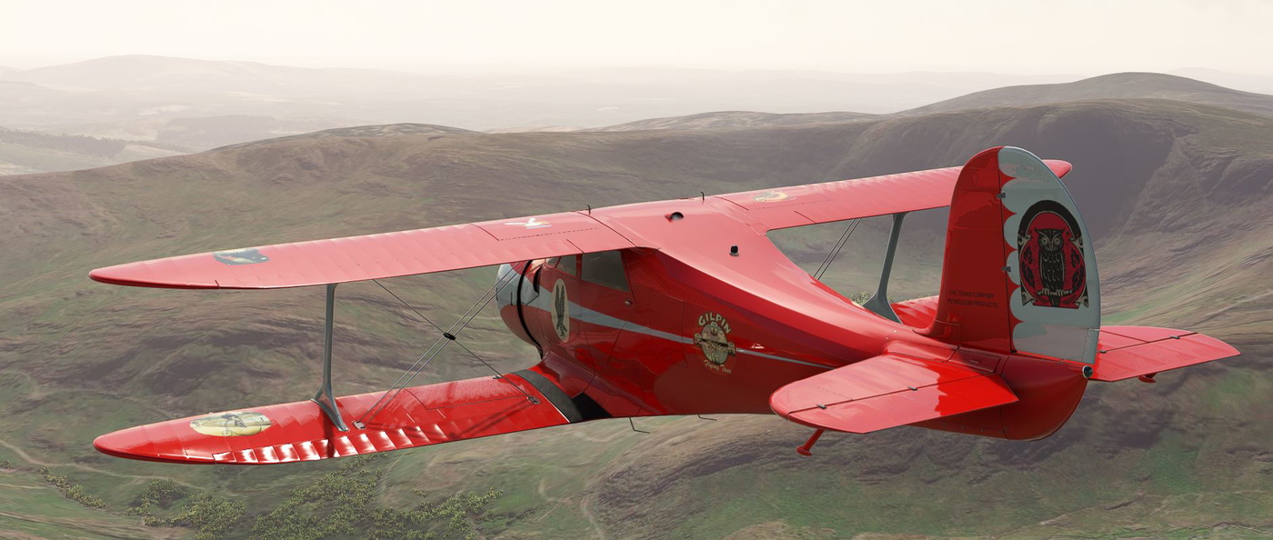 D17 Staggerwing "Red Flying Tour" for Microsoft Flight Simulator | MSFS