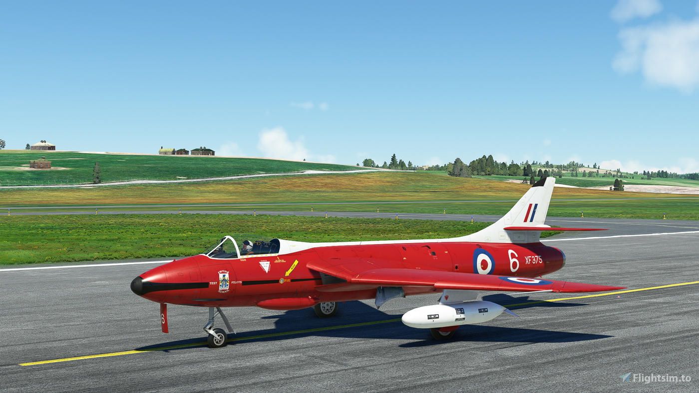 Dave Garwood - Hawker Hunter F6 RAF Empire Test Pilots' School XF375 ...