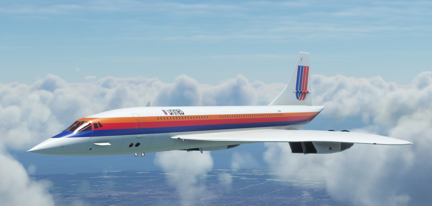 DC Design Concorde - United Airlines (Saul Bass Livery) [8K Fictional ...