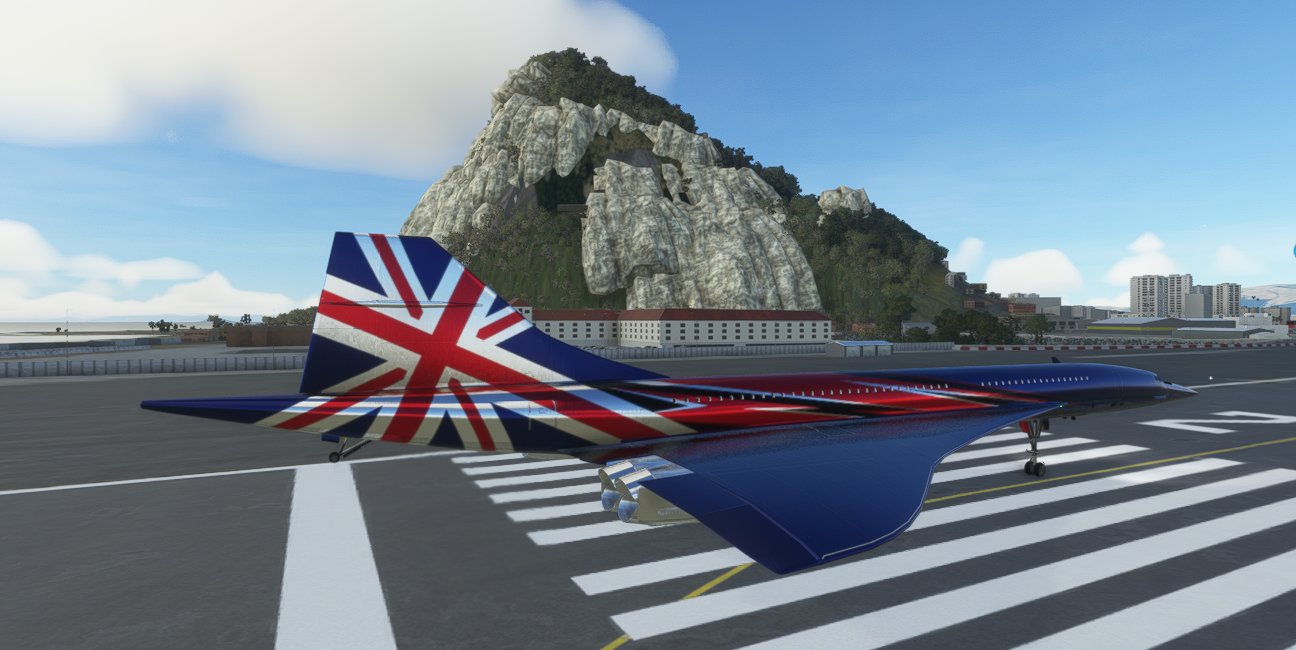 DC DESIGNS CONCORDE UK CHROME LIVERY for Microsoft Flight Simulator | MSFS