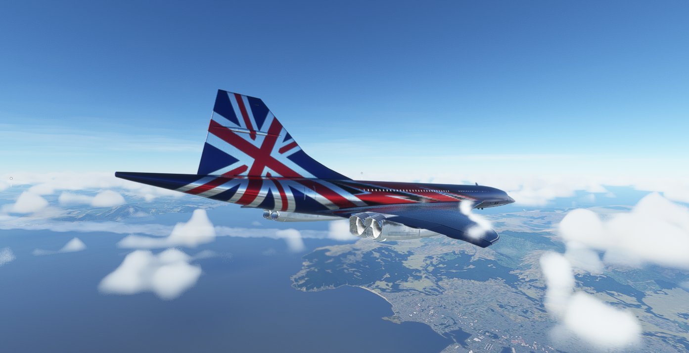 DC DESIGNS CONCORDE UK CHROME LIVERY for Microsoft Flight Simulator | MSFS