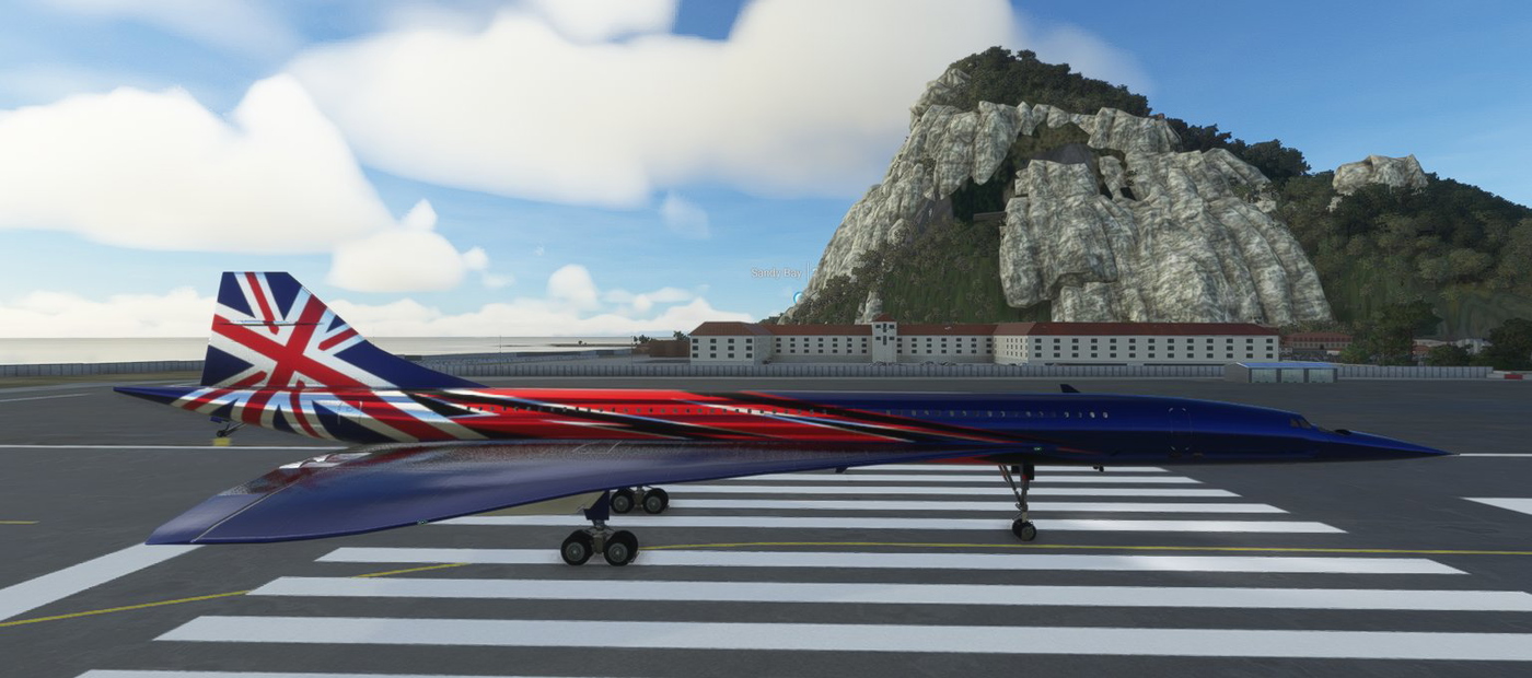 DC DESIGNS CONCORDE UK CHROME LIVERY for Microsoft Flight Simulator | MSFS