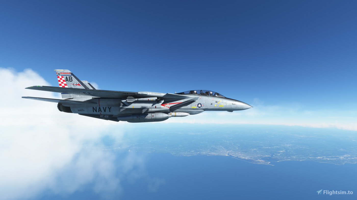DCDesigns F-14A VF-211 Fighting Checkmates 2004 for Microsoft Flight ...