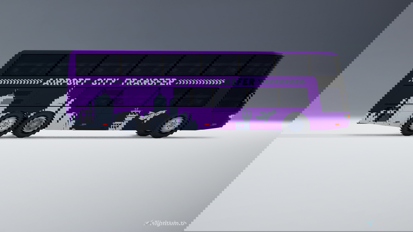 Driveable Tourist Bus for Microsoft Flight Simulator | MSFS