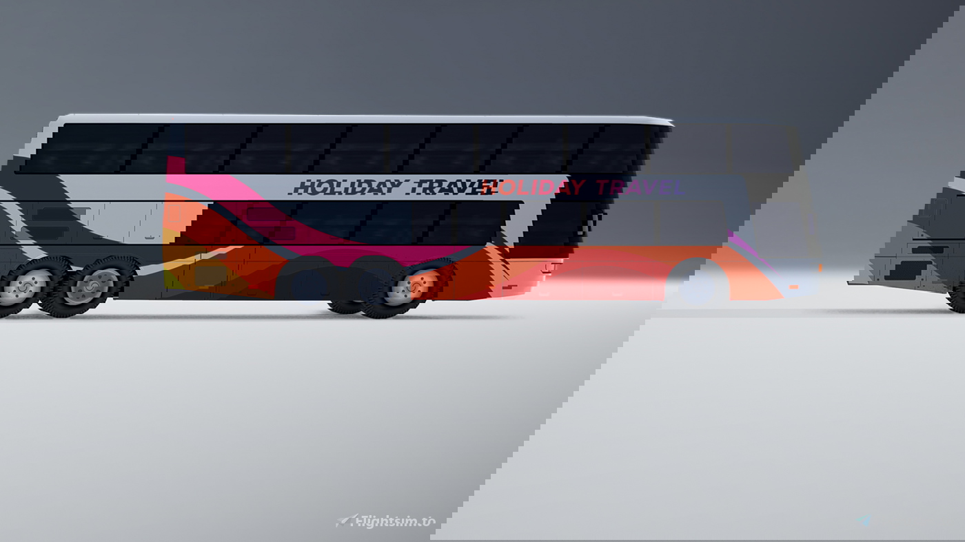 Driveable Tourist Bus for Microsoft Flight Simulator | MSFS