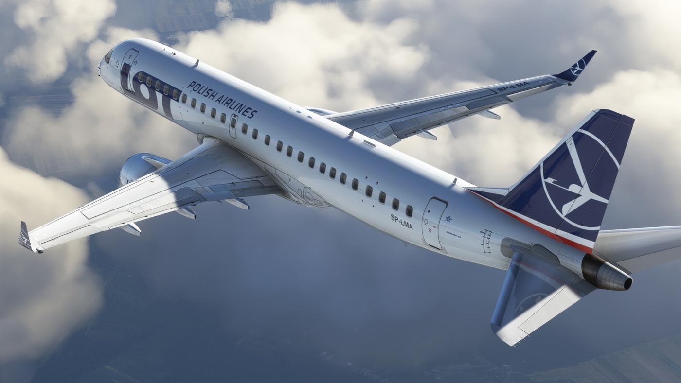 E190 PLL "LOT" for Microsoft Flight Simulator | MSFS