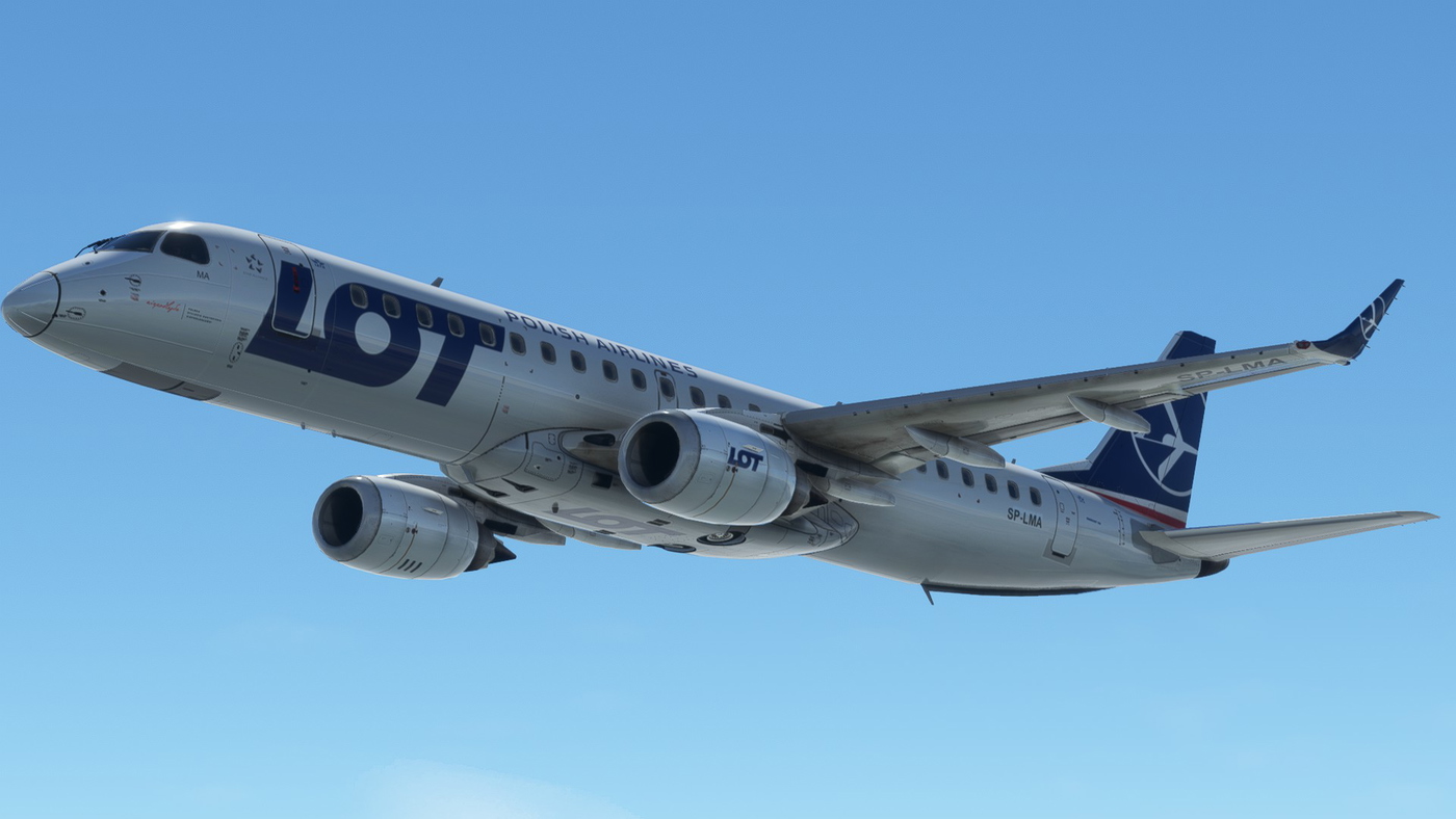 E190 PLL "LOT" for Microsoft Flight Simulator | MSFS