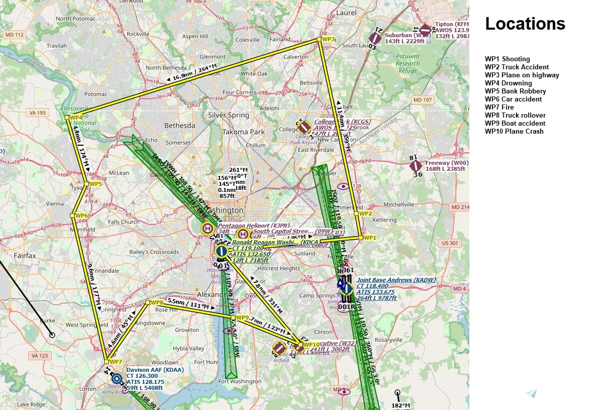EMS Washington DC Emergency Scenarios for Microsoft Flight Simulator | MSFS