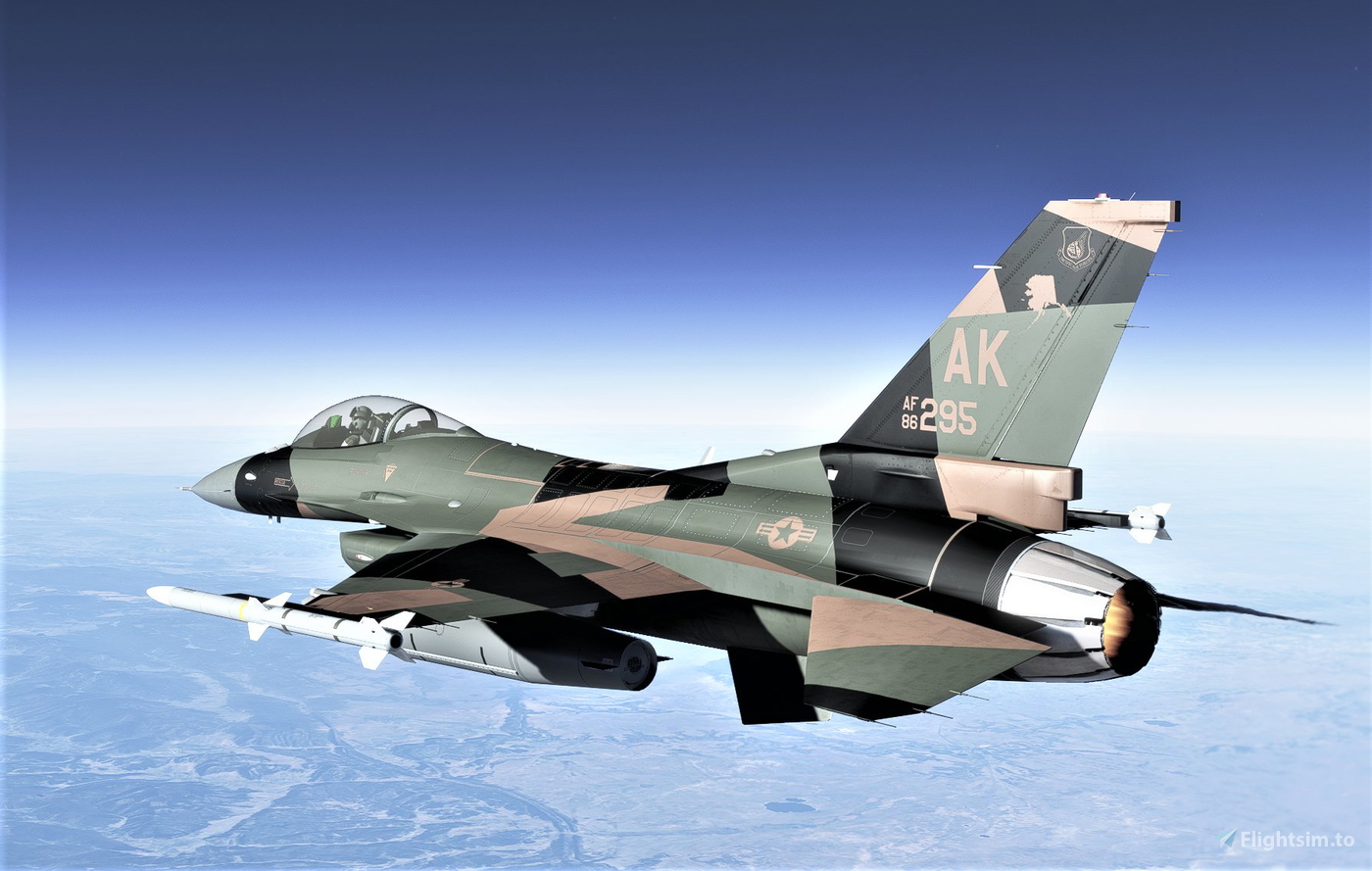 F-16C 18th Aggressor Squadron - BDU Splinter Skin for Microsoft Flight ...