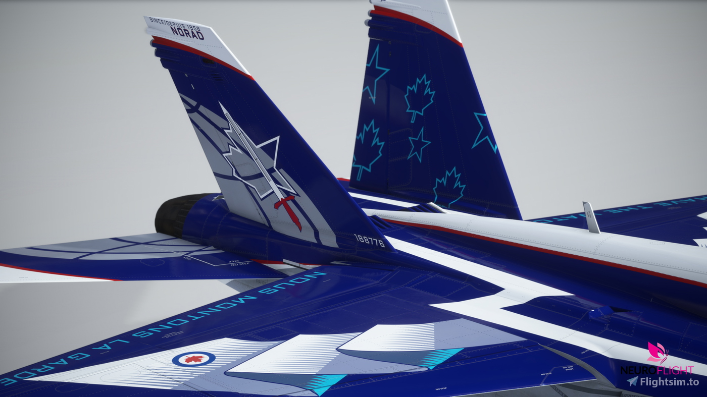 F/A 18E NORAD 2018 DEMO TEAM LIVERY for Microsoft Flight Simulator | MSFS