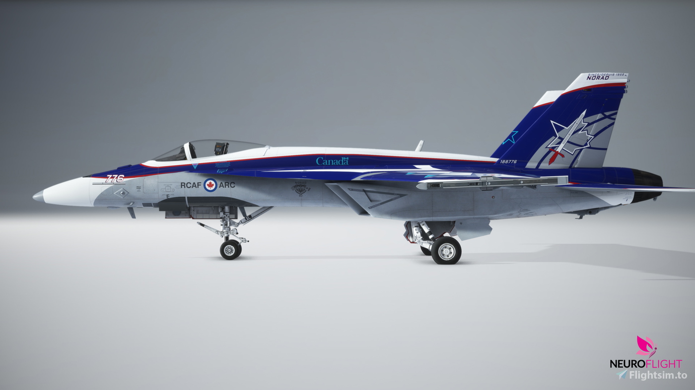 F/A 18E NORAD 2018 DEMO TEAM LIVERY for Microsoft Flight Simulator | MSFS