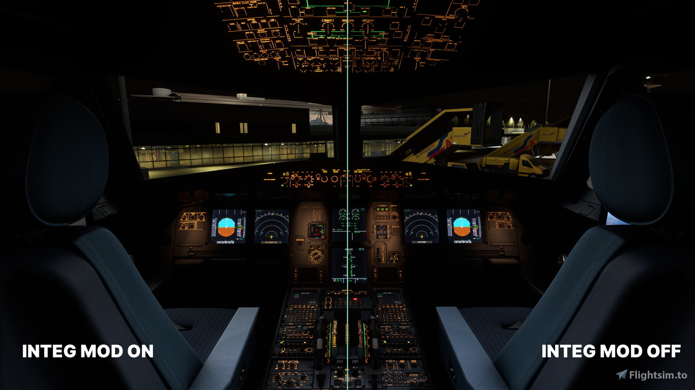 Fenix A320 - Brighter cockpit INTEG lights for Microsoft Flight ...