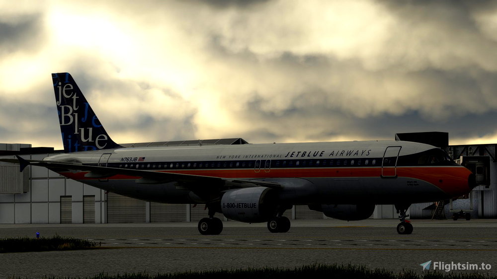 Fenix A320 jetBlue retro livery "N763JB" for Microsoft Flight Simulator ...