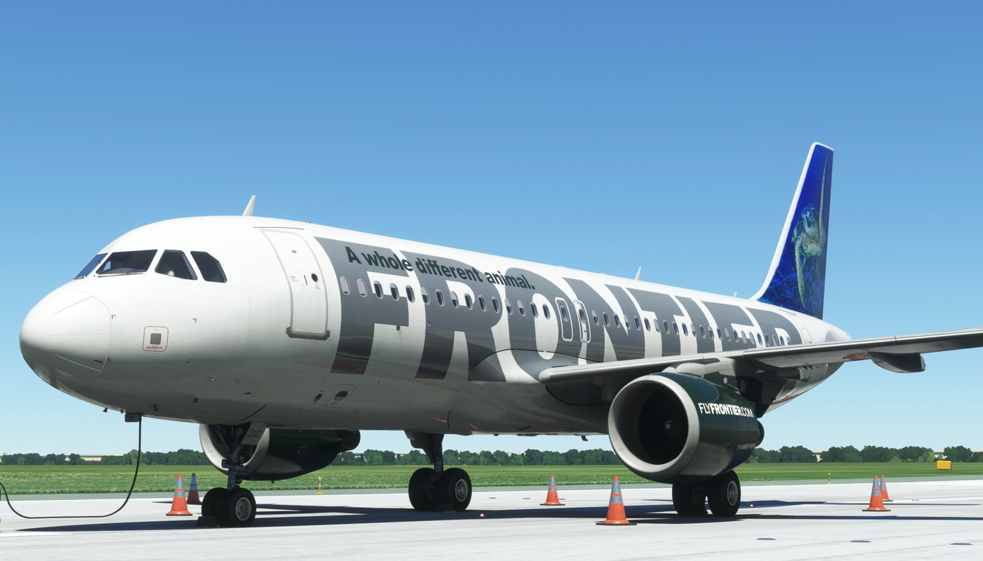 Fenix Frontier A320 N210FR Sheldon the Sea Turtle 8K for Microsoft ...