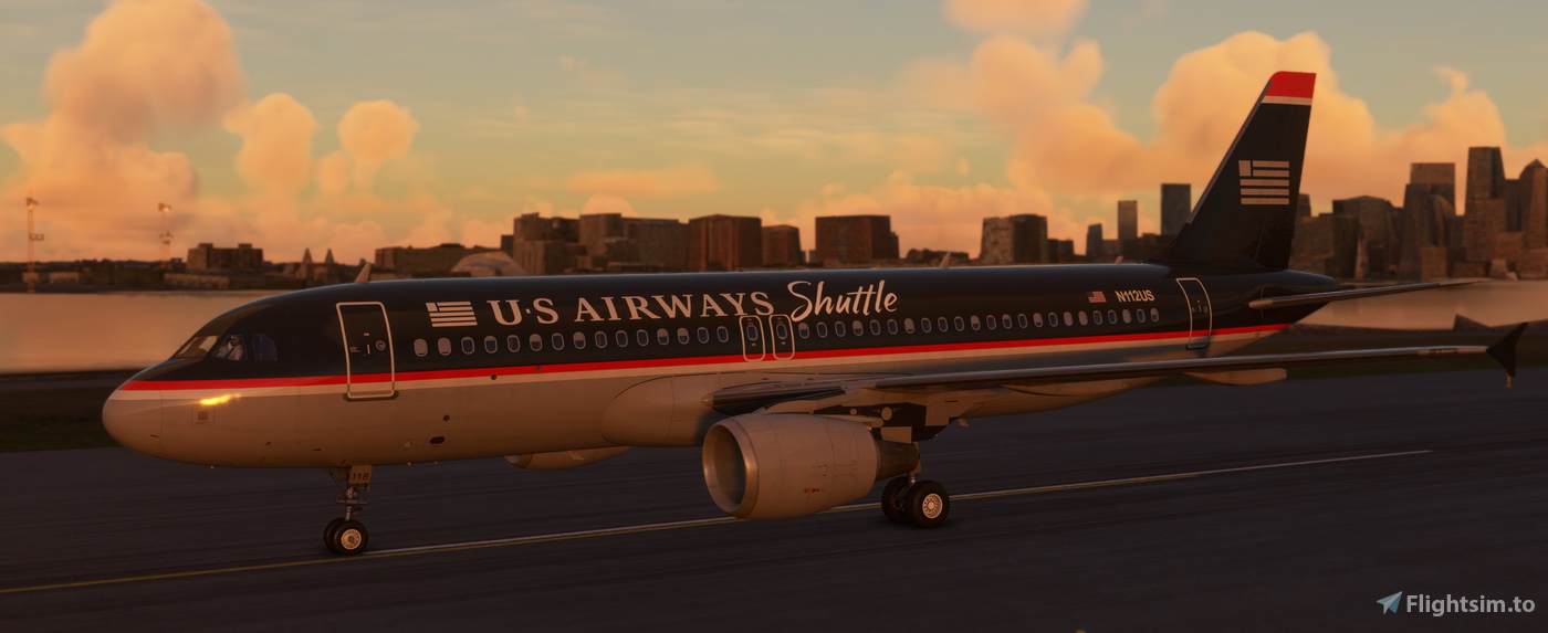 Fenix A320 US Airways Shuttle (N112US) for Microsoft Flight Simulator ...