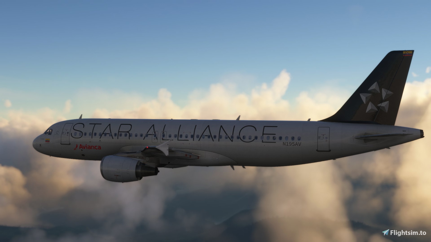 Fenix Airbus A320 Avianca Star Alliance | 4K för Microsoft Flight ...