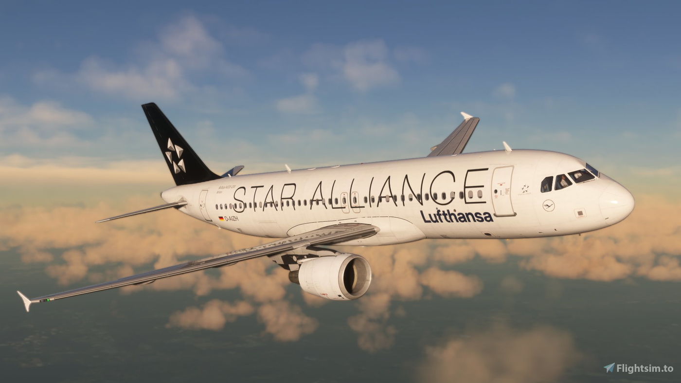 Fenix Airbus A320 Lufthansa Star Alliance | 4K for Microsoft Flight Simulator | MSFS