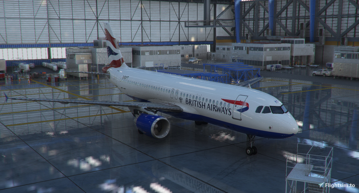 Fenix British Airways A320 with BA interior for Microsoft Flight ...