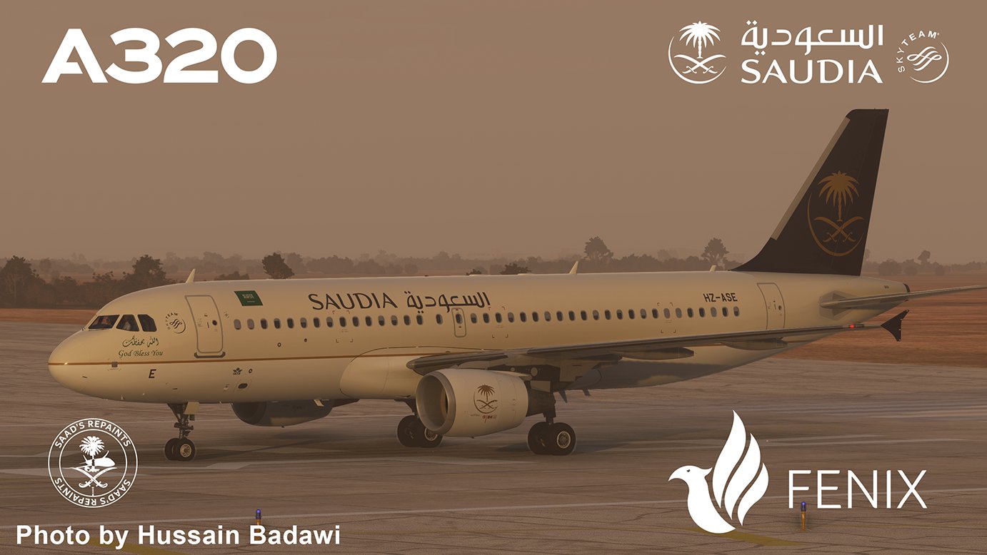 Fenix Simulation A320-214 Saudia Airlines HZ-ASE for Microsoft Flight ...