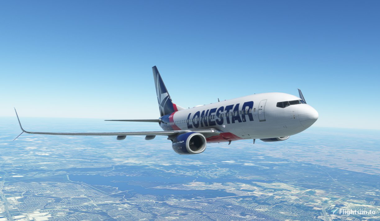 [Fictional] Lonestar Airlines Livery för Microsoft Flight Simulator | MSFS