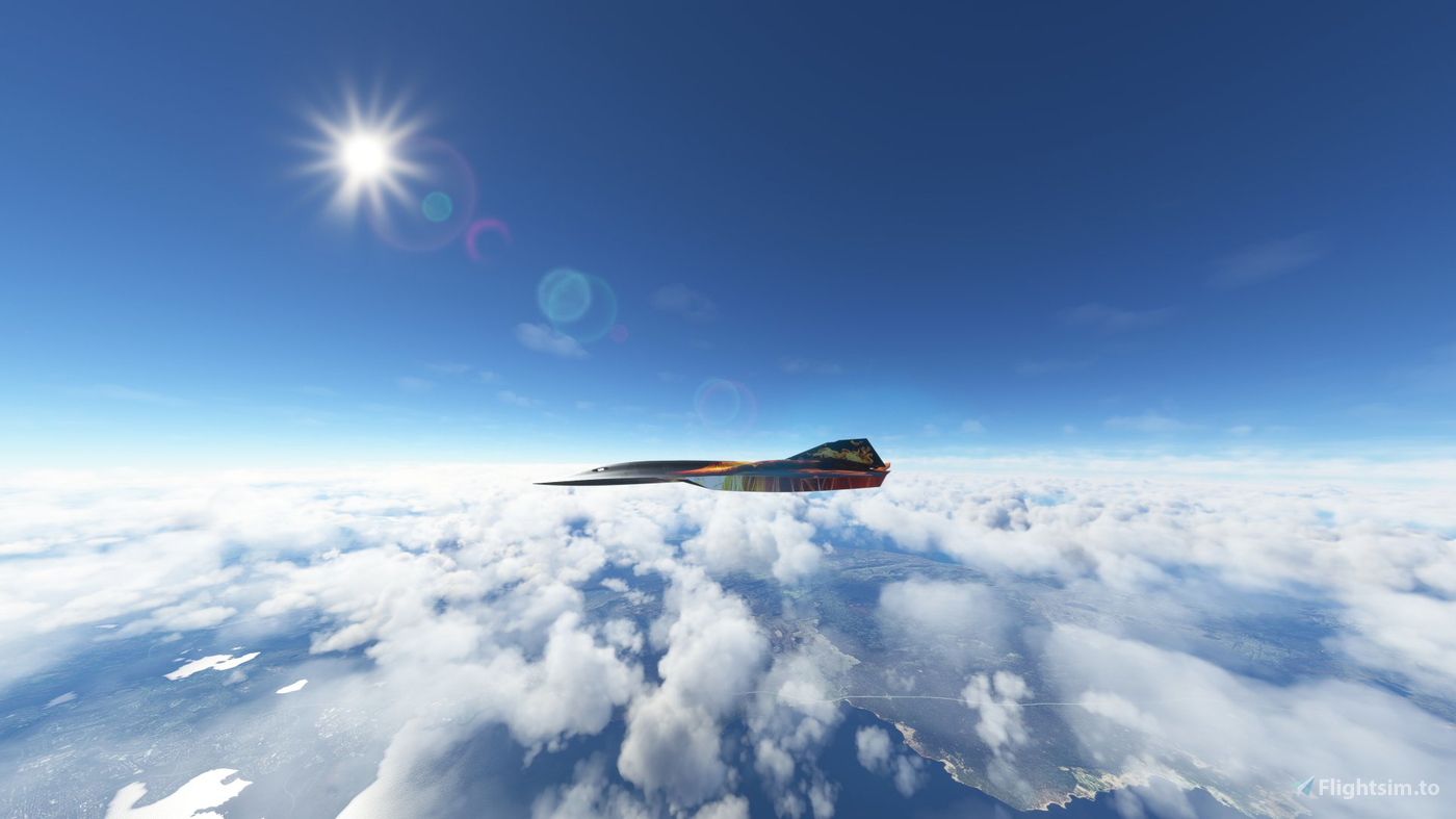 Flaming Dark Star for Microsoft Flight Simulator | MSFS