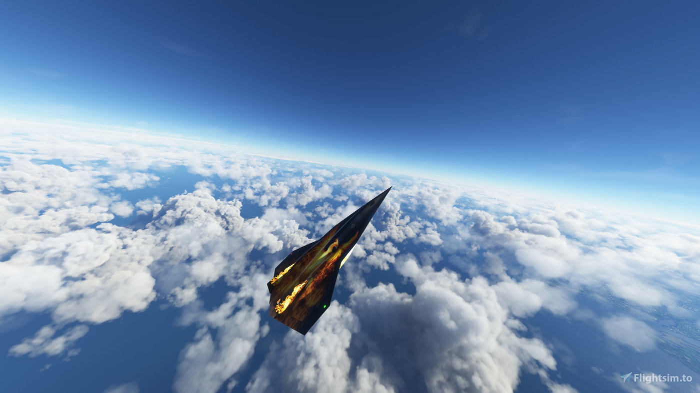 Flaming Dark Star for Microsoft Flight Simulator | MSFS