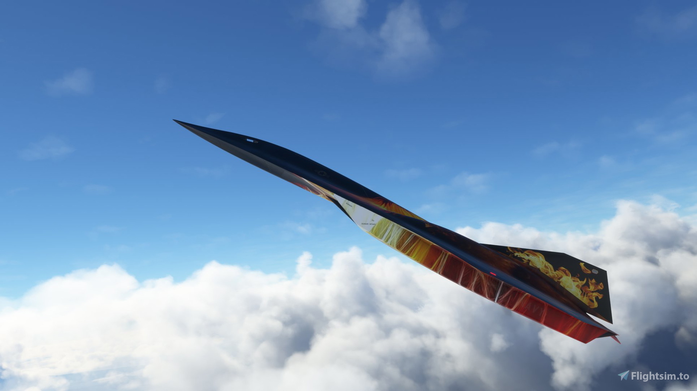 Flaming Dark Star for Microsoft Flight Simulator | MSFS