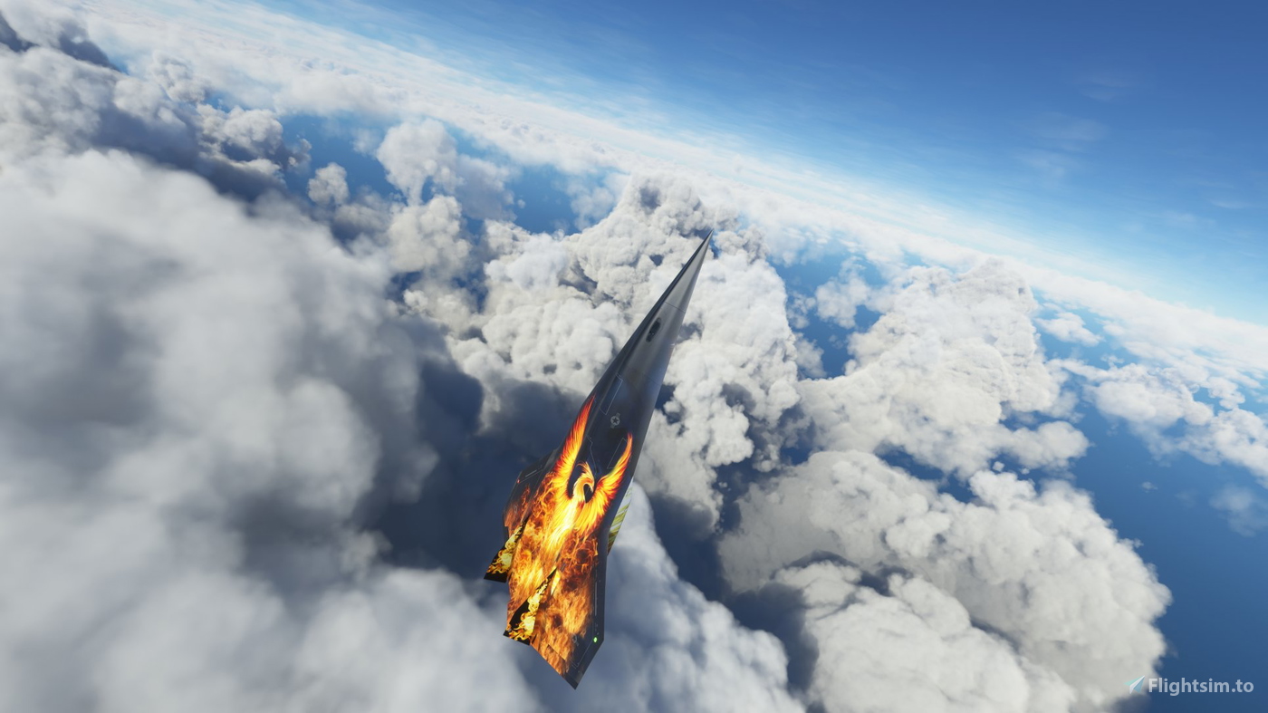 Flaming Dark Star for Microsoft Flight Simulator | MSFS