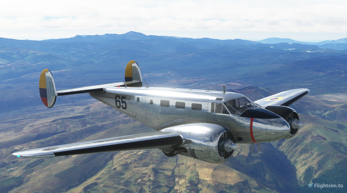 [Asobo / Carenado ] Fuerza Aerea Ecuatoriana Beechcraft 18 (C45 ...