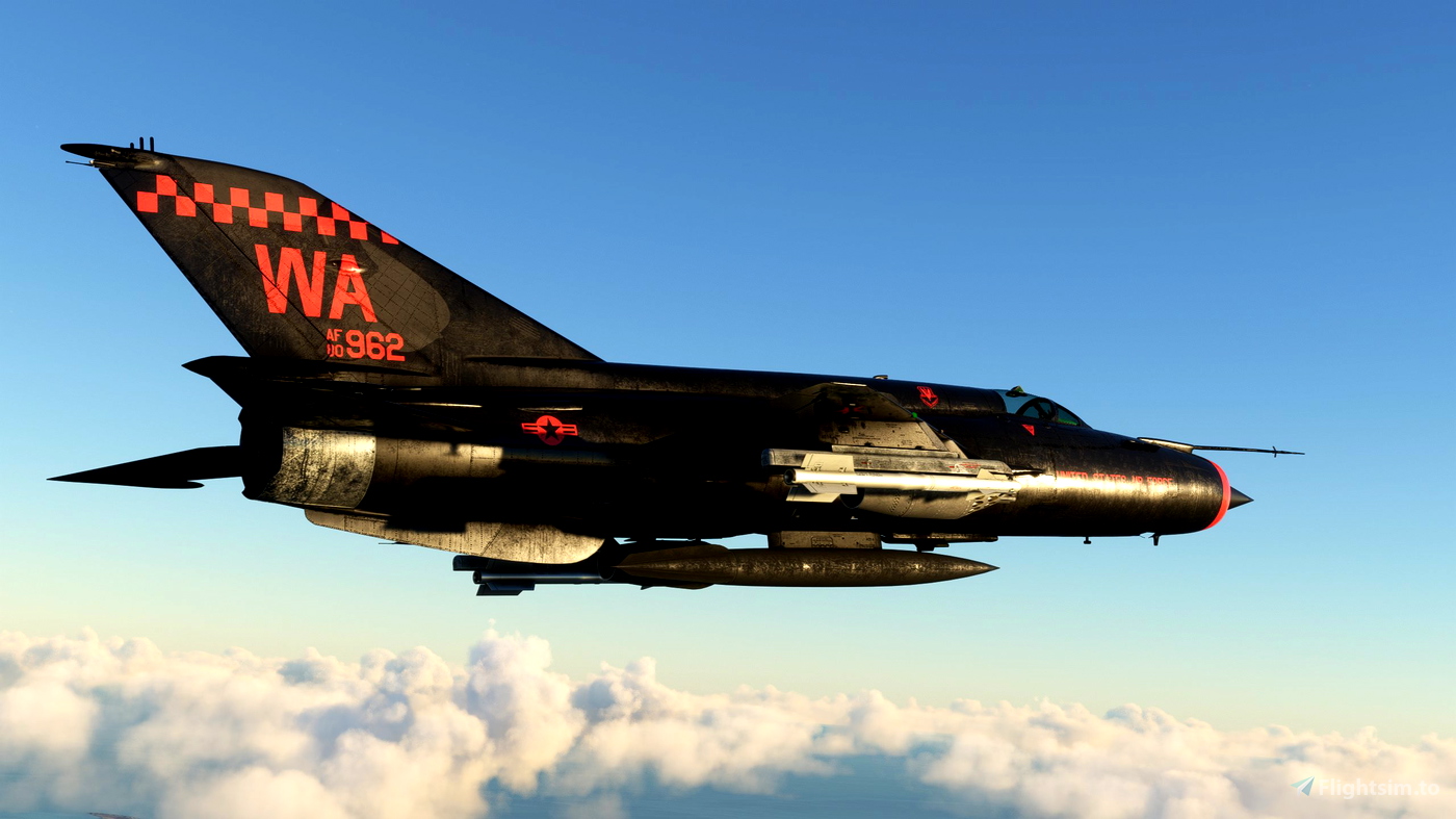 GKS MiG-21 US Air Force Wraith Aggressor (Fictional) skin pour ...