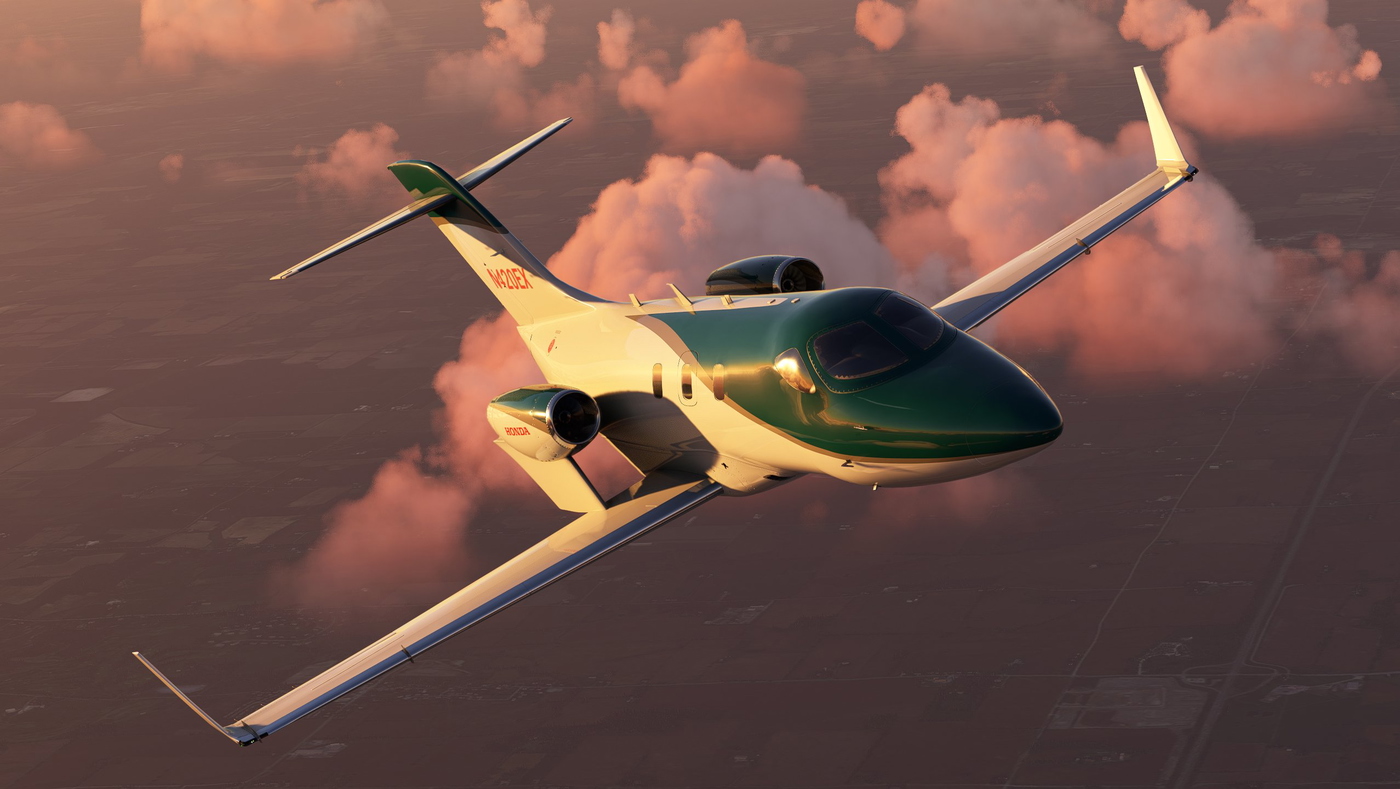 Green and Gold livery for HJET for Microsoft Flight Simulator | MSFS