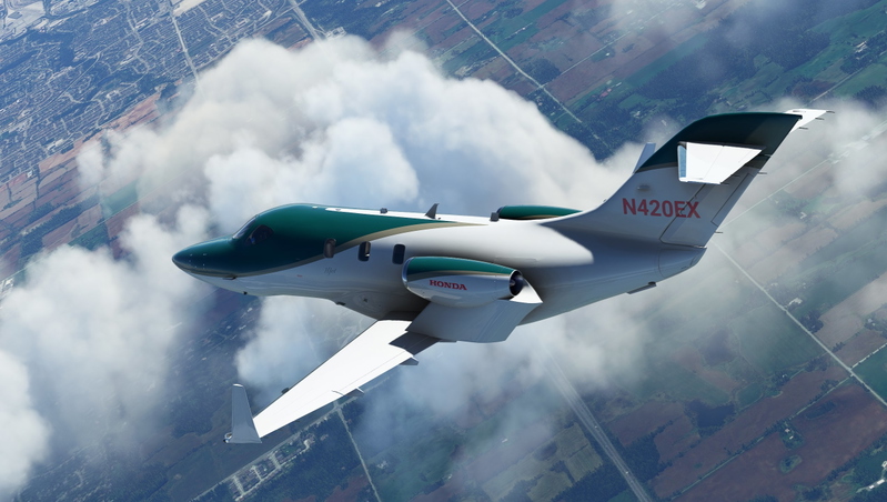 Green and Gold livery for HJET for Microsoft Flight Simulator | MSFS