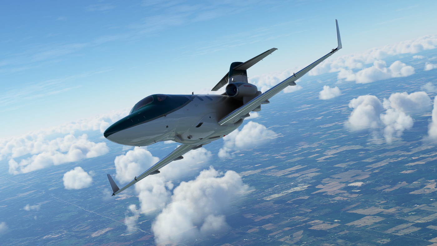 Green and Gold livery for HJET for Microsoft Flight Simulator | MSFS