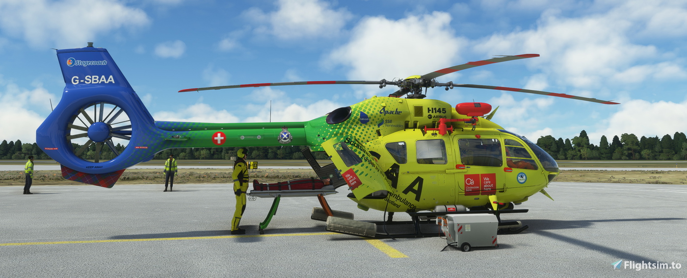 H145 Scottish Charity Air Ambulance Updated for HEMS for Microsoft ...