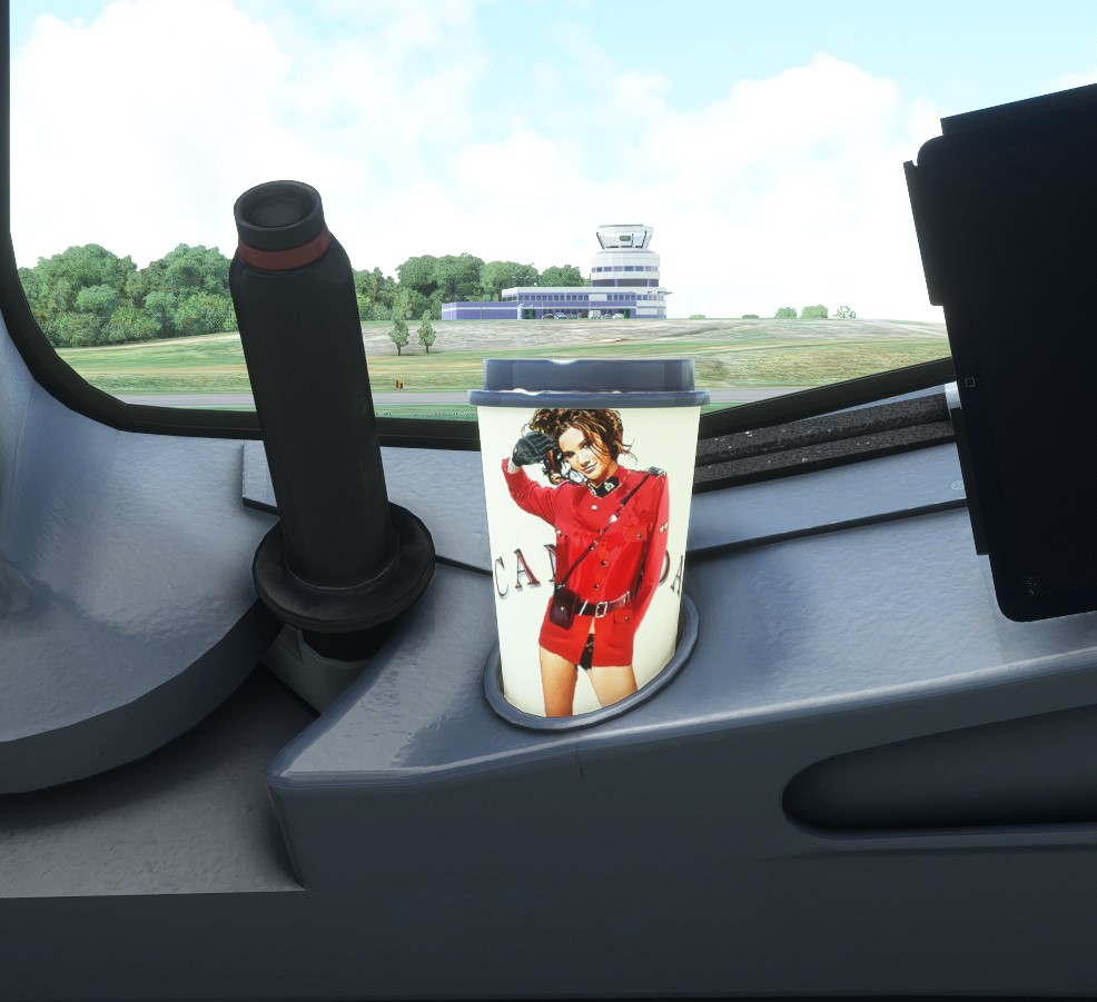 [A32NX] Happy Canada Day Coffee Cups for Microsoft Flight Simulator | MSFS