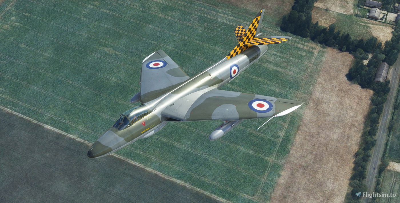 Hawker Hunter F6 XE597 No.63 Squadron for Microsoft Flight Simulator | MSFS