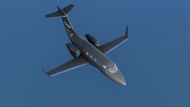 Hjet HA420 Black Stripe Livery for Microsoft Flight Simulator | MSFS