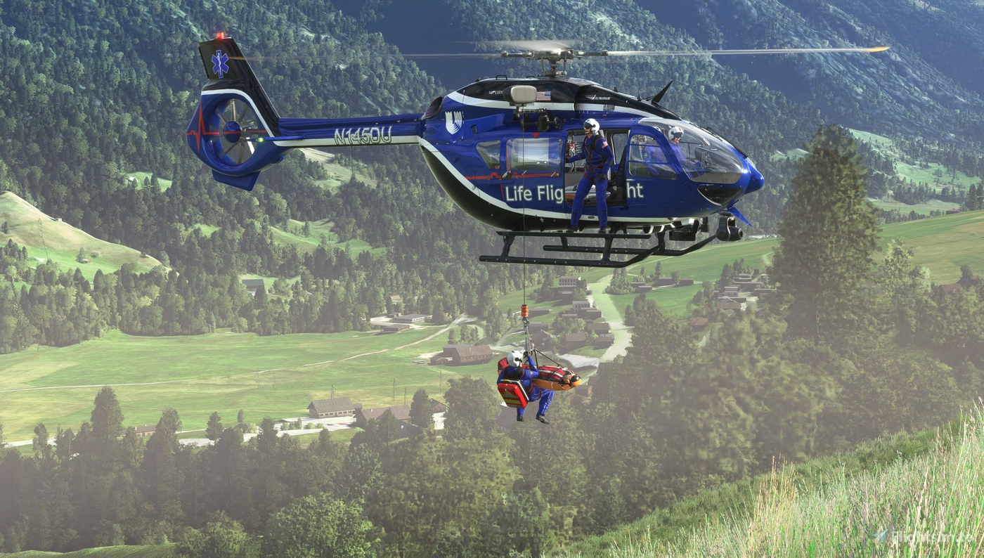 HPG Airbus H145 Duke Life Flight N145DU (2 variants, HEMS & CIV) for ...