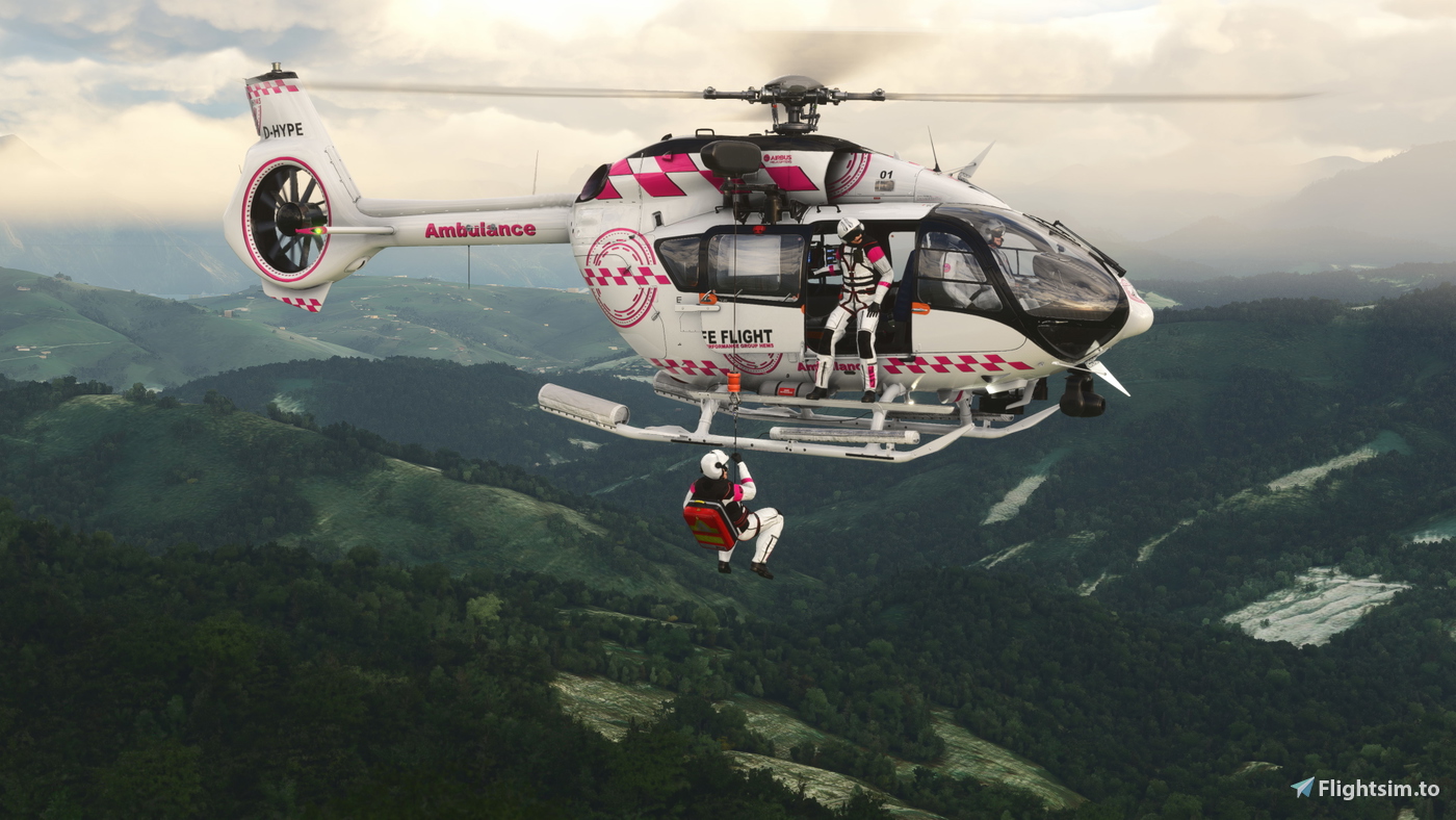 HPG Airbus H145 HYPE LIFE FLIGHT 01 (Fictional, HEMS & CIVIL variants ...