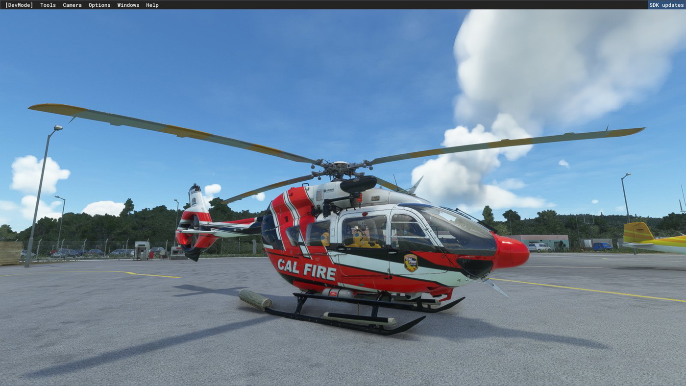 HPG H145 FF VARIANT CAL FIRE FICTIONAL LIVERY のために Microsoft Flight ...