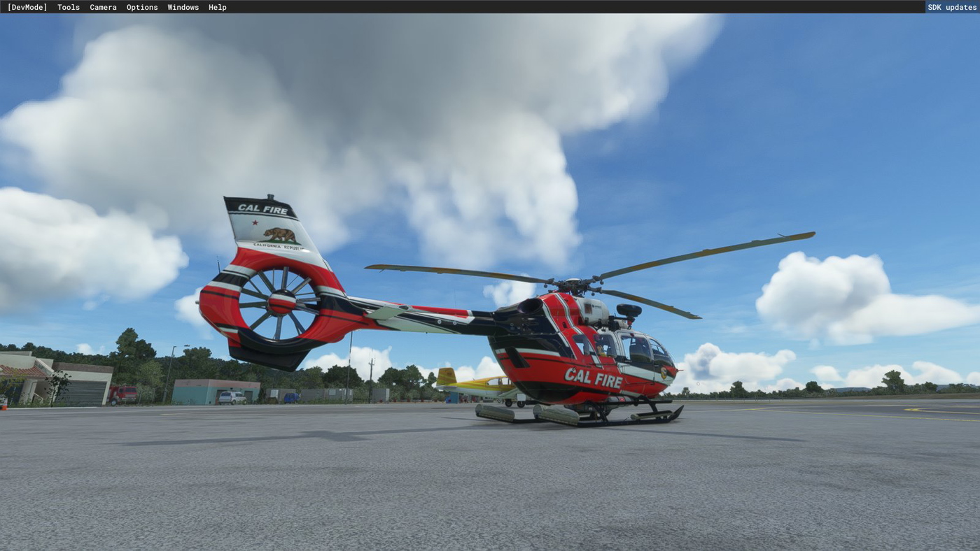 HPG H145 FF VARIANT CAL FIRE FICTIONAL LIVERY のために Microsoft Flight ...