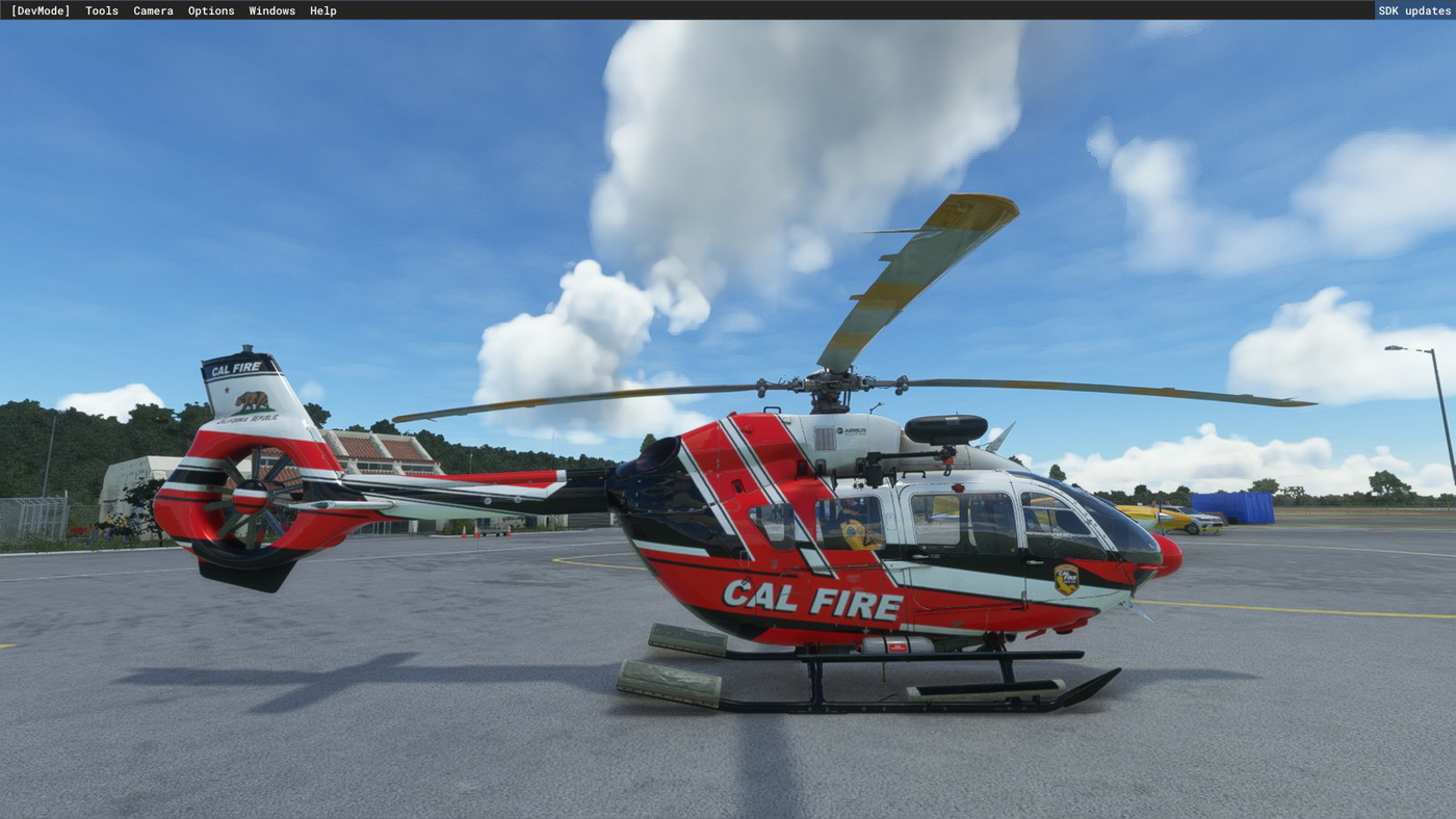 HPG H145 FF VARIANT CAL FIRE FICTIONAL LIVERY のために Microsoft Flight ...