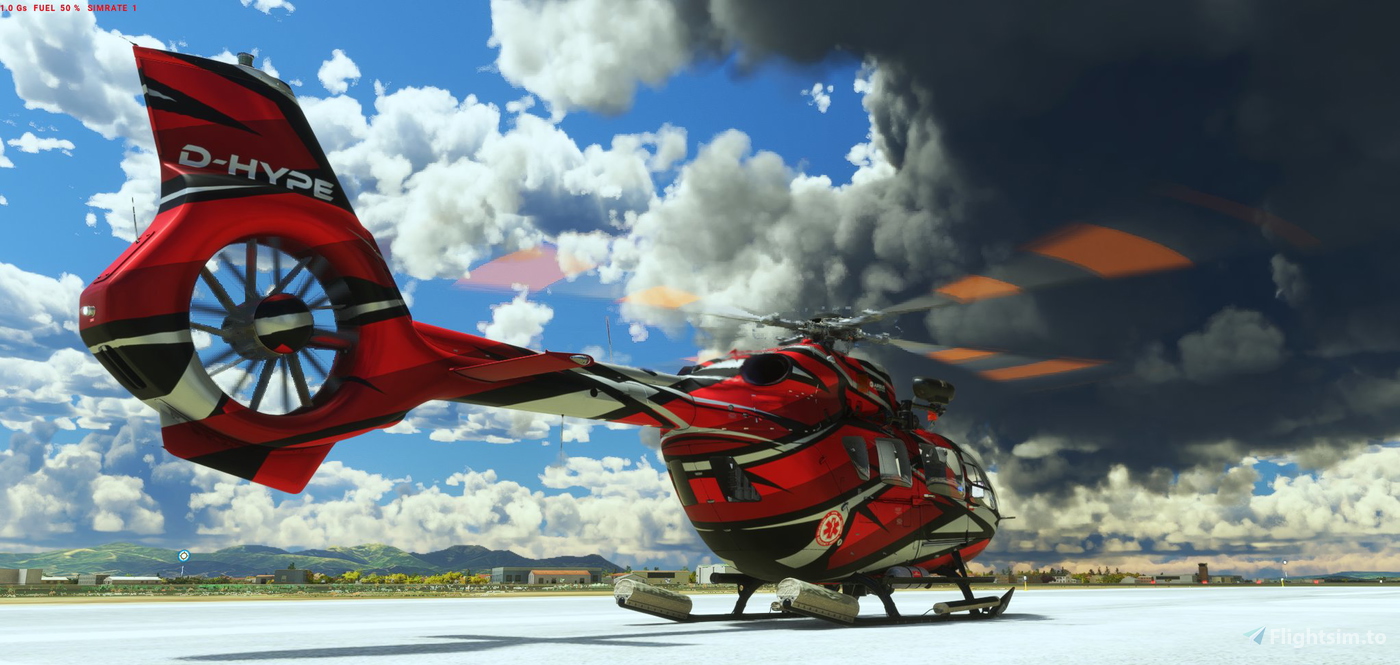 HPG H145 RED FICTIONAL LIVERY /HEMS AND LUX pour Microsoft Flight ...