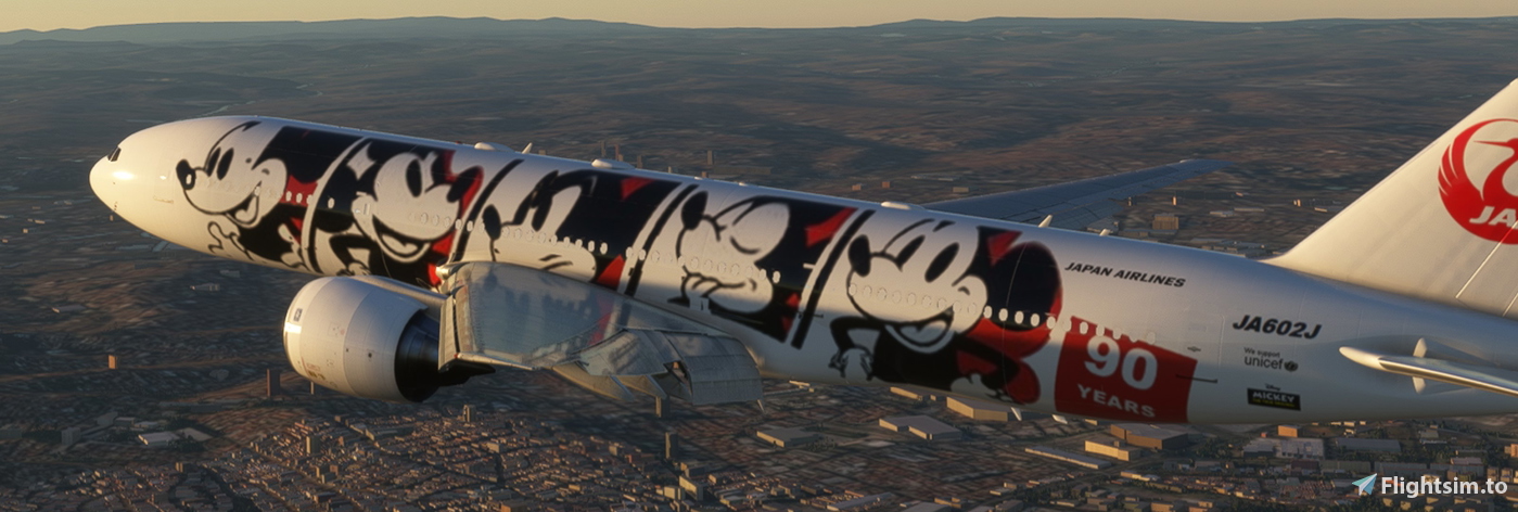 JAPAN AIRLINES (MICKEY) for Microsoft Flight Simulator | MSFS