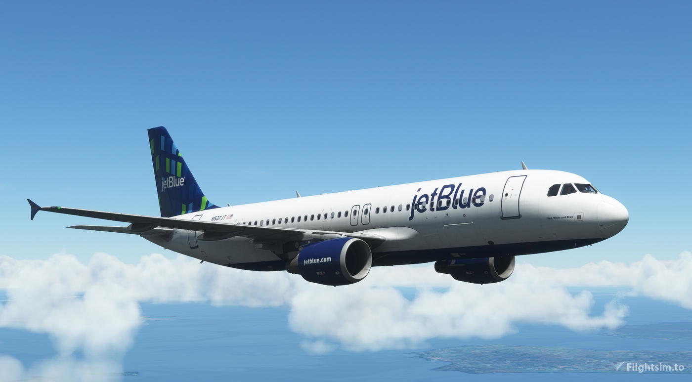 jetBlue "Highrise" N537JT (8K) - Fenix A320 for Microsoft Flight Simulator | MSFS